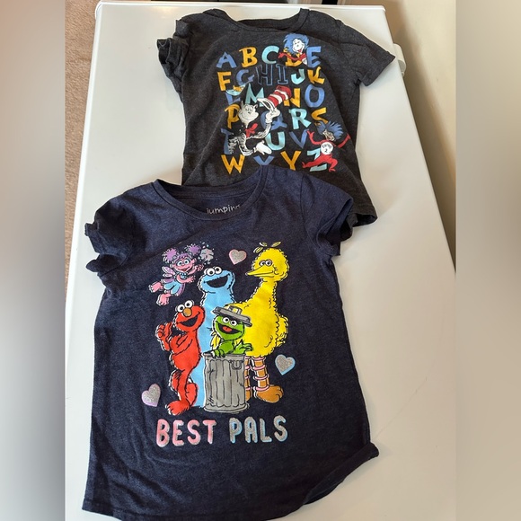 Sesame Street | Shirts & Tops | Sesame Street And Dr Seuss Short Sleeve ...